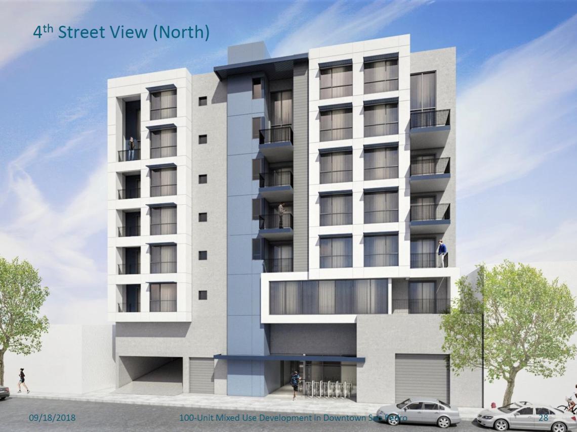 Mixed-use apartment building fully framed at 444 W 5th Street in San Pedro | Urbanize LA